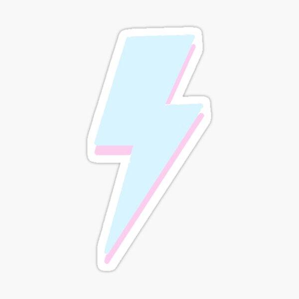 "Pastel Lightning Bolt " Sticker for Sale by DFstickers | Redbubble