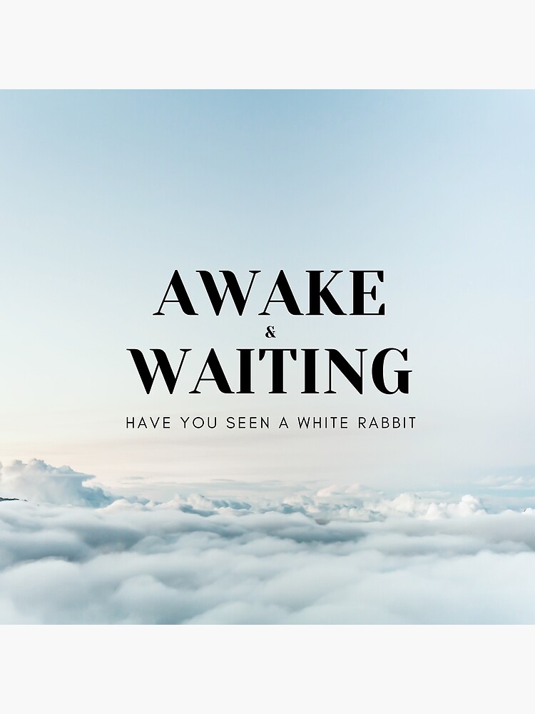 "AWAKE AND WAITI NG" Poster for Sale by Sefrica | Redbubble