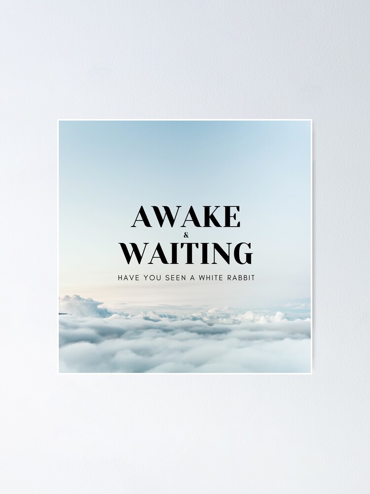 "AWAKE AND WAITI NG" Poster for Sale by Sefrica | Redbubble
