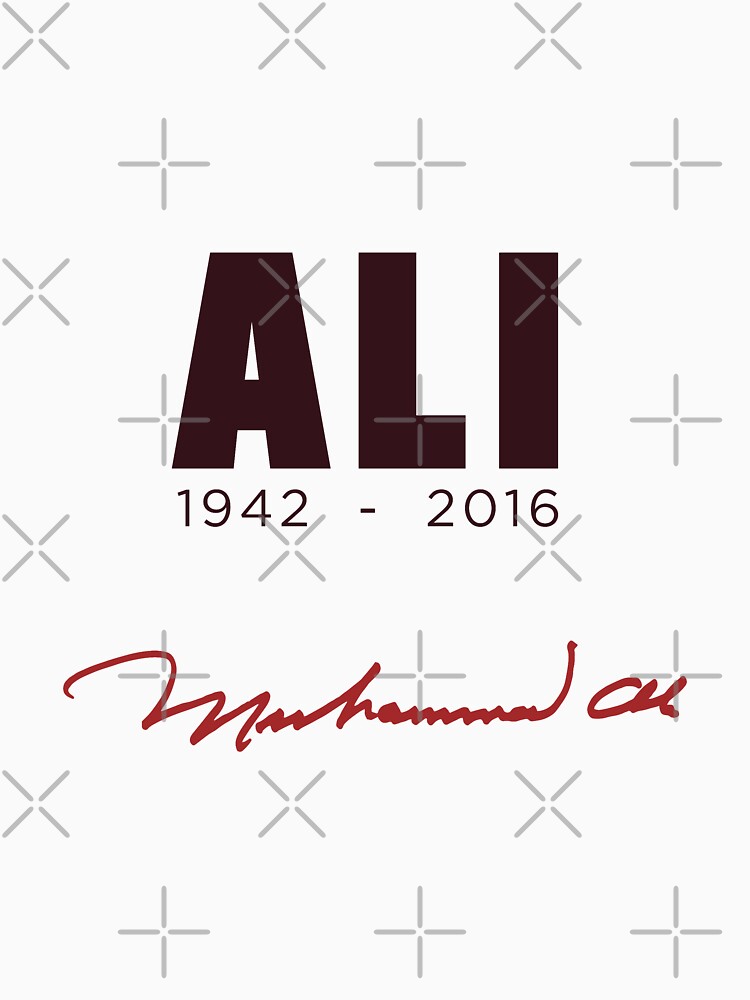 "muhammad ali T-shirt signature tribute" T-shirt for Sale by mevvo ...