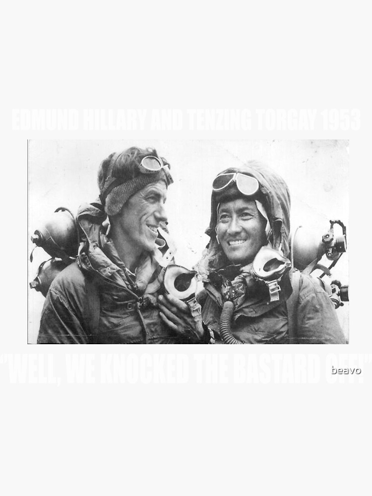 "Tenzing and Hillary 1953" Sticker for Sale by beavo | Redbubble