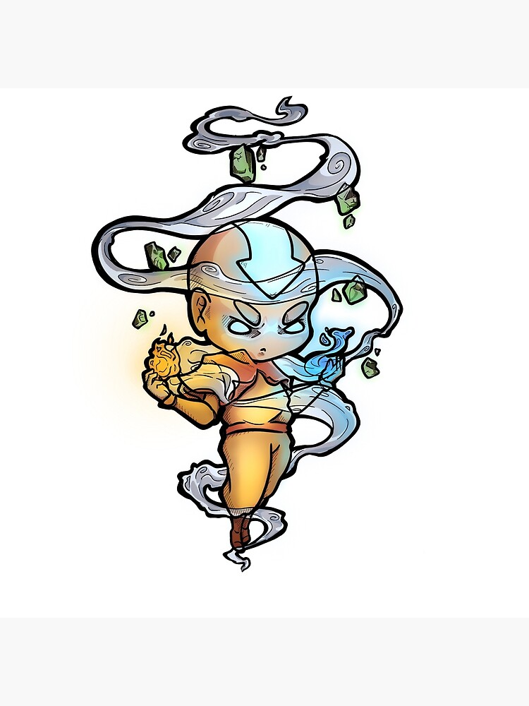 "Avatar The Last Airbender Fanart Aang Chibi" Photographic Print by ...