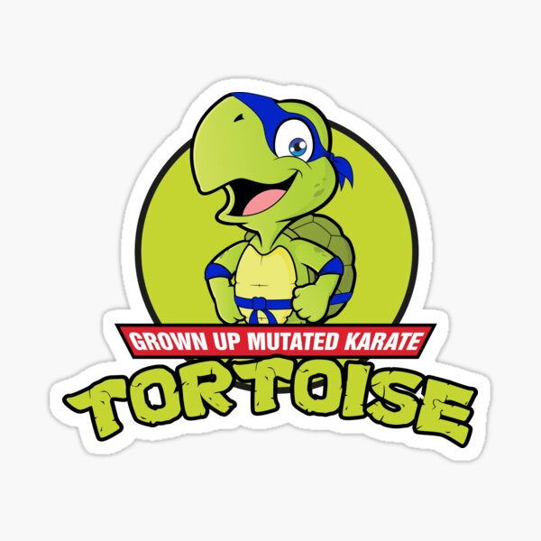 Pegatina «Tortuga de karate mutada adulta» de McPod | Redbubble