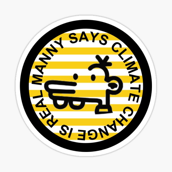 "Manny Flag - Climate Change is Real" Sticker for Sale by ...