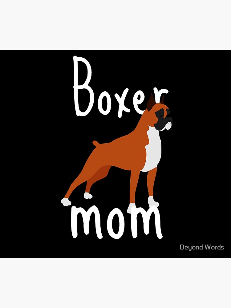 "Boxer Mom - Vector Boxer" Poster by BeyondtheQuote | Redbubble