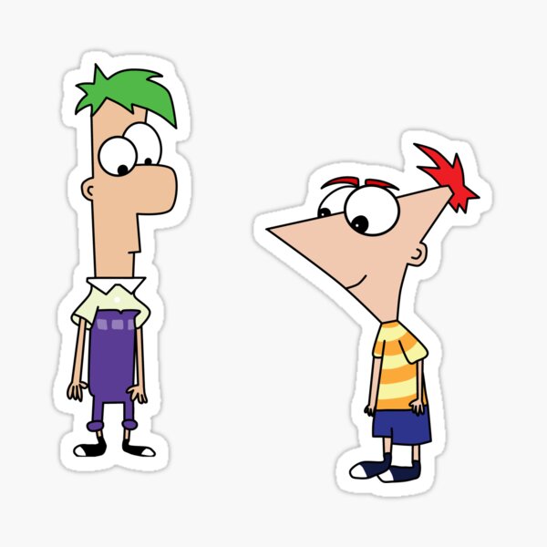 "Phineas and Ferb" Sticker for Sale by designsbyjenni | Redbubble