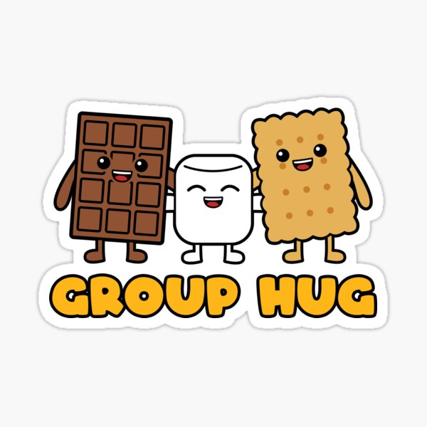 "Group hug smore" Sticker for Sale by nmdesigns1 | Redbubble