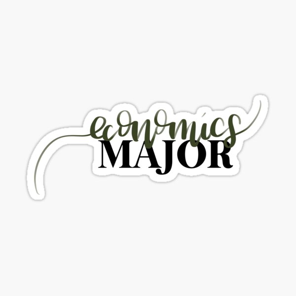 "economics major" Sticker for Sale by karenedralin | Redbubble