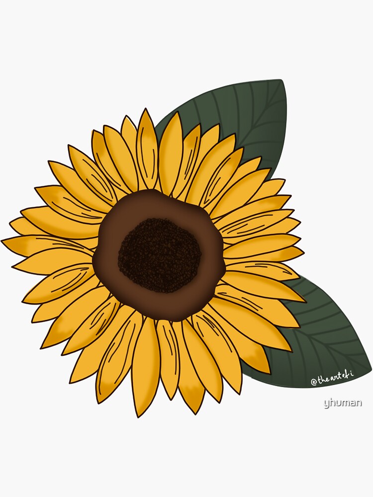 "girasol (sunflower)" Sticker for Sale by yhuman | Redbubble