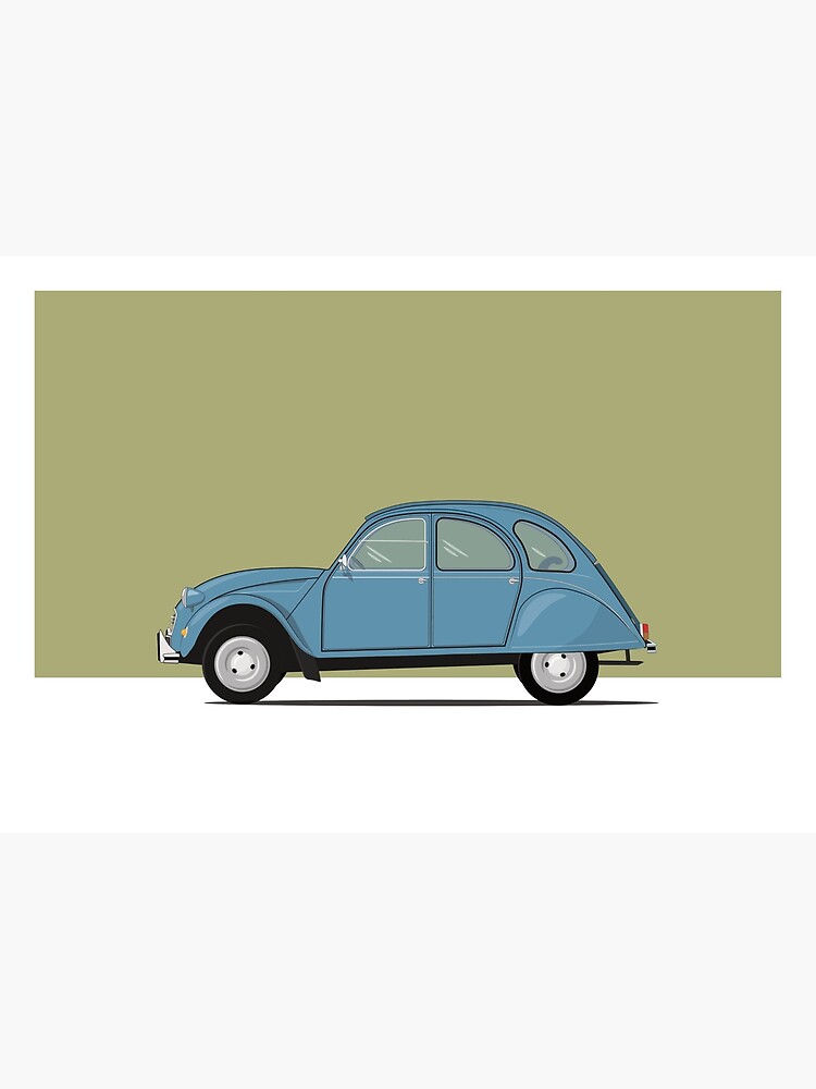 "Classic Citroen 2CV Car" Art Print for Sale by britainbyboat | Redbubble