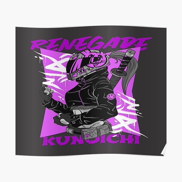 "Renegade Kunoichi" Poster by ACKdesigns | Redbubble