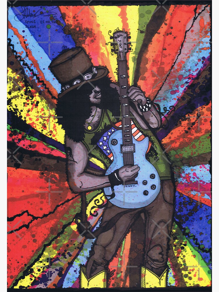 "The Guitar Man" Sticker by SpencerHart | Redbubble