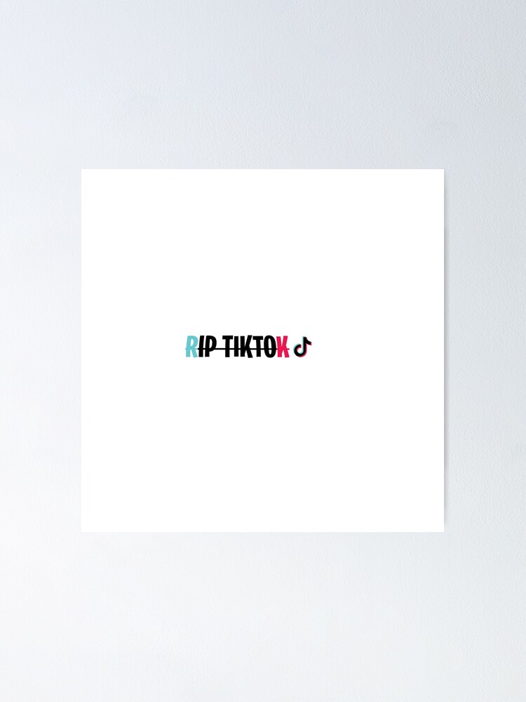 Póster «Rip Tik Tok stickers mask» de Teykn | Redbubble