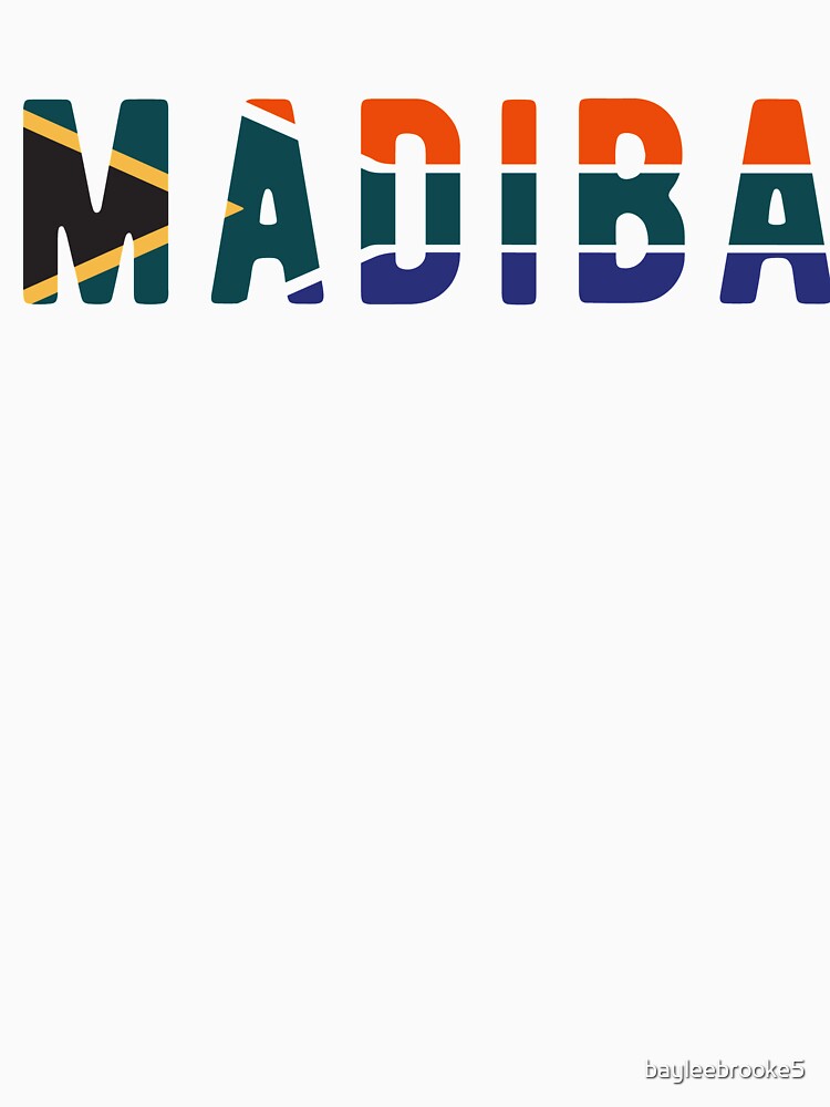 "Nelson Mandela Madiba" T-shirt for Sale by bayleebrooke5 | Redbubble ...