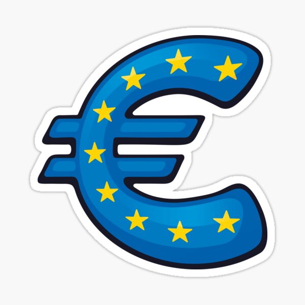 "Euro sign" Sticker for Sale by Pisarovsky | Redbubble