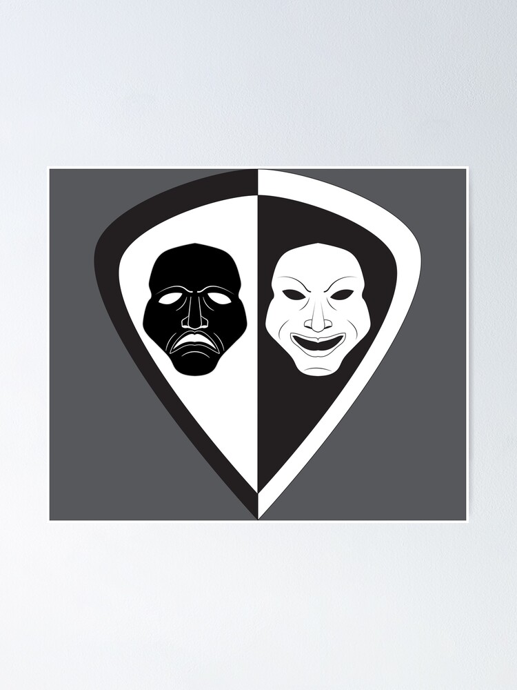 "Happy and sad." Poster for Sale by Guardi71 | Redbubble