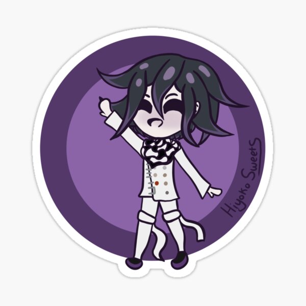 "Kokichi Ouma Chibi" Sticker for Sale by hiyokosweets | Redbubble