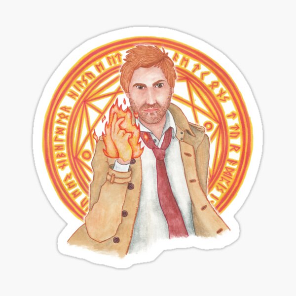 "john constantine" Sticker by evthewitch | Redbubble