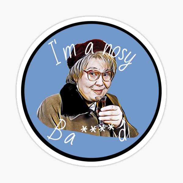 "STILL GAME - Isa Mask - Nosy B" Sticker for Sale by KatuCreatesUK ...