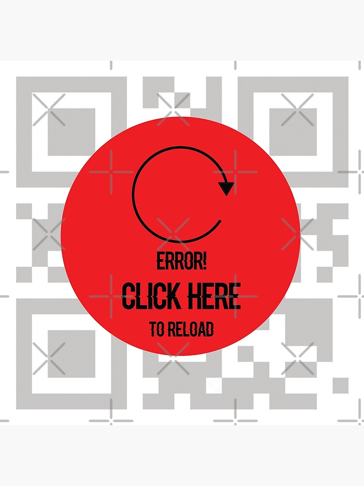 "Error! Click Here!" Poster for Sale by kreativestrokes | Redbubble
