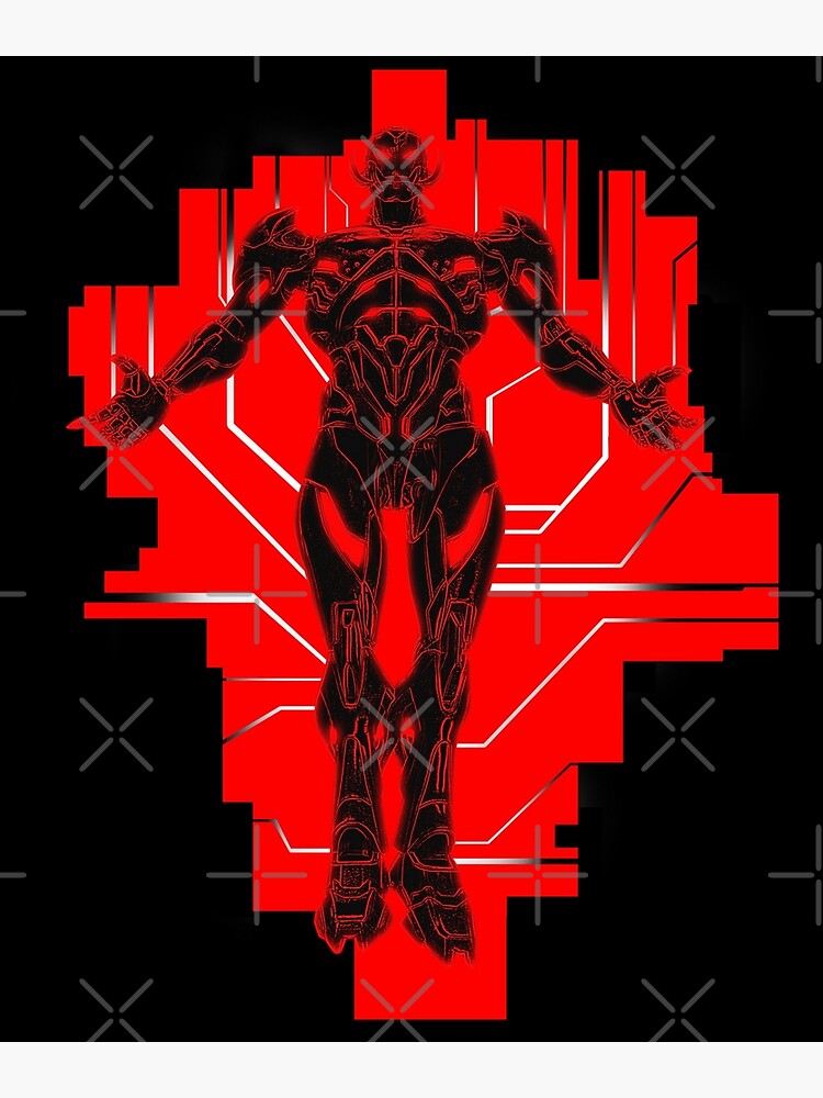 "NEON-RED-ULTRON" Poster by FILMBIONICX | Redbubble