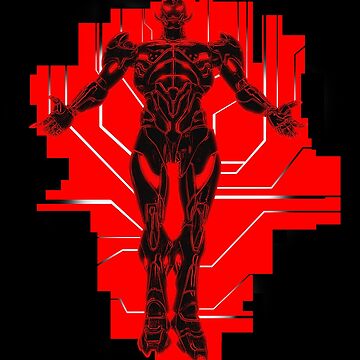 "NEON-RED-ULTRON" Poster by FILMBIONICX | Redbubble