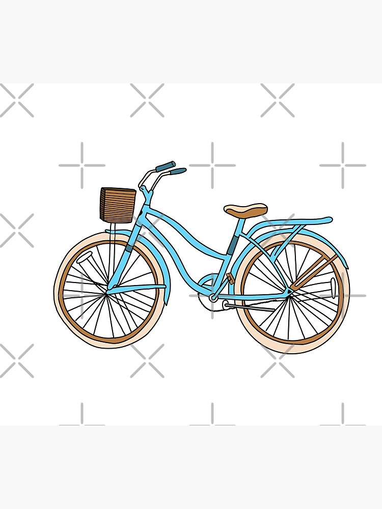 "Blue beach cruiser" Poster for Sale by katiesully99 | Redbubble