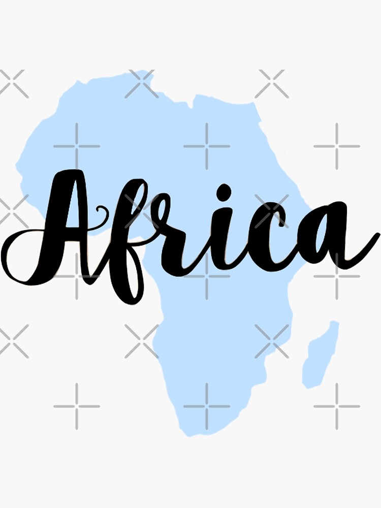 "Africa lettering" Sticker by dreamtravel | Redbubble