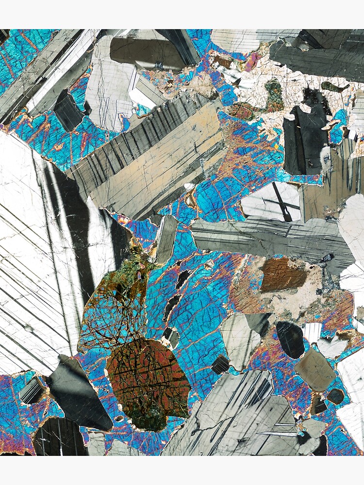 "Gabbro from Huntly, Scotland rock thin section microscope photo ...