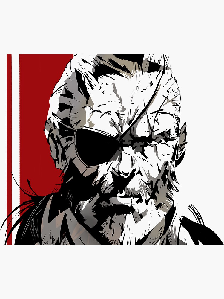 "Big Boss" Sticker for Sale by Devs-Doodles | Redbubble