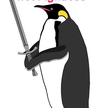"Sword Wielding Penguin" Sticker for Sale by dacegod17 | Redbubble