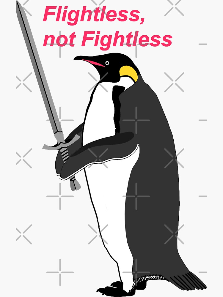 "Sword Wielding Penguin" Sticker for Sale by dacegod17 | Redbubble