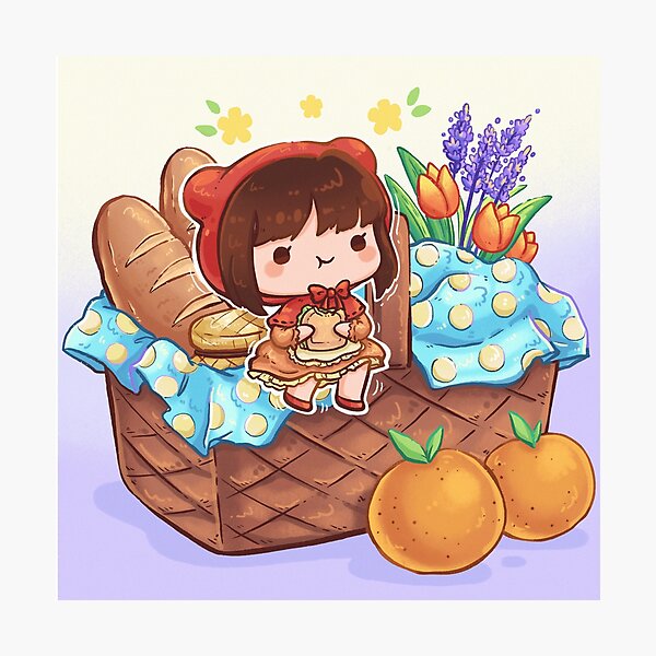 "little red riding hood - picnic basket" Photographic Print for Sale by ...