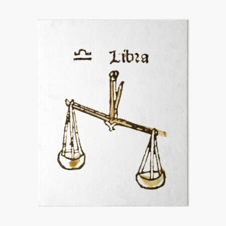 "Medieval Libra Zodiac Logo" Art Board Print by tkarhou | Redbubble