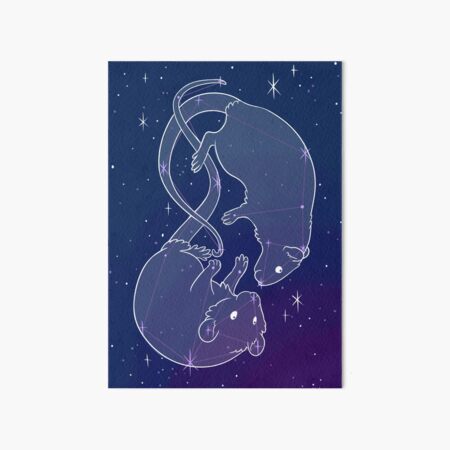 "Rat Constellation" Art Board Print for Sale by pawlove | Redbubble