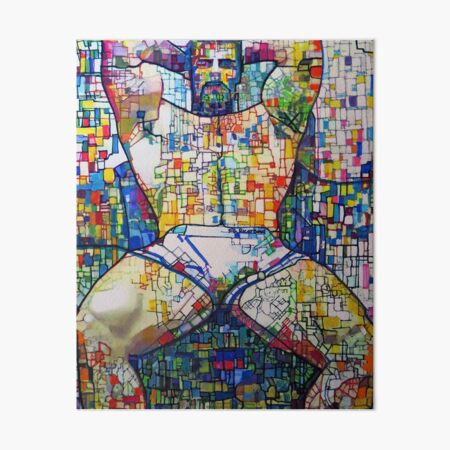 "Beartropolis Fantasy Muscle Man Map " Art Board Print by RDRiccoboni ...