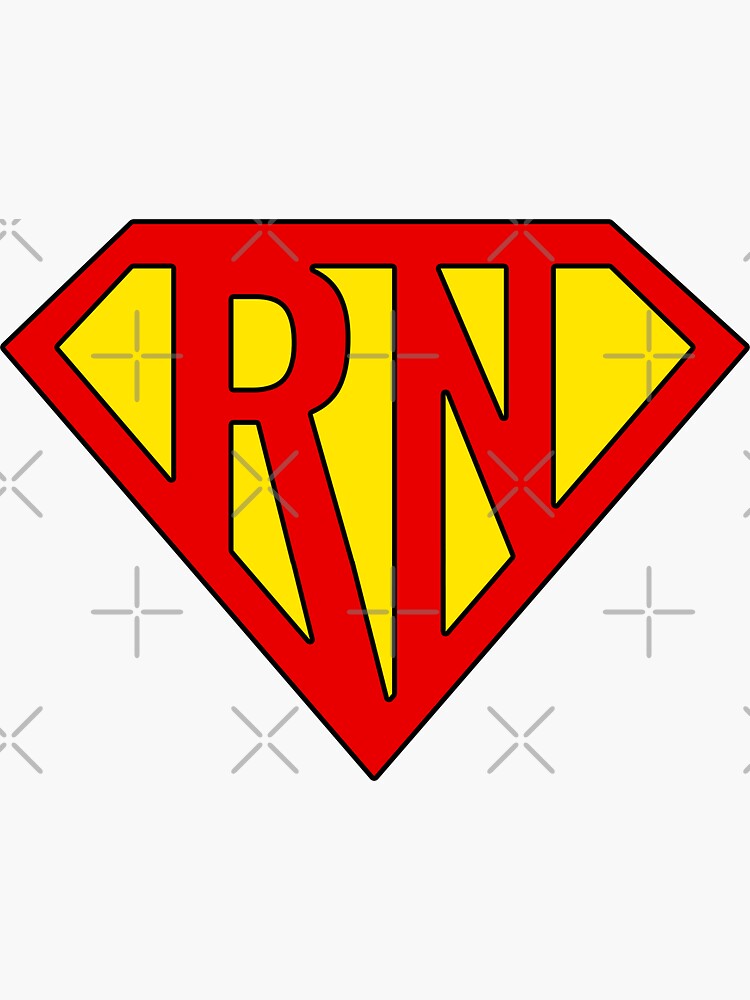 "Vintage RN Super Nurse" Sticker for Sale by Nkioi | Redbubble