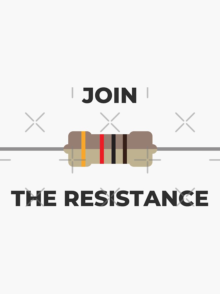 "Join the resistance" Sticker for Sale by Shirtupme | Redbubble