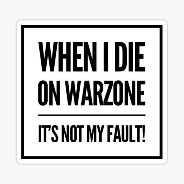 "Call Of Duty Warzone" Sticker for Sale by Nitrofrog | Redbubble