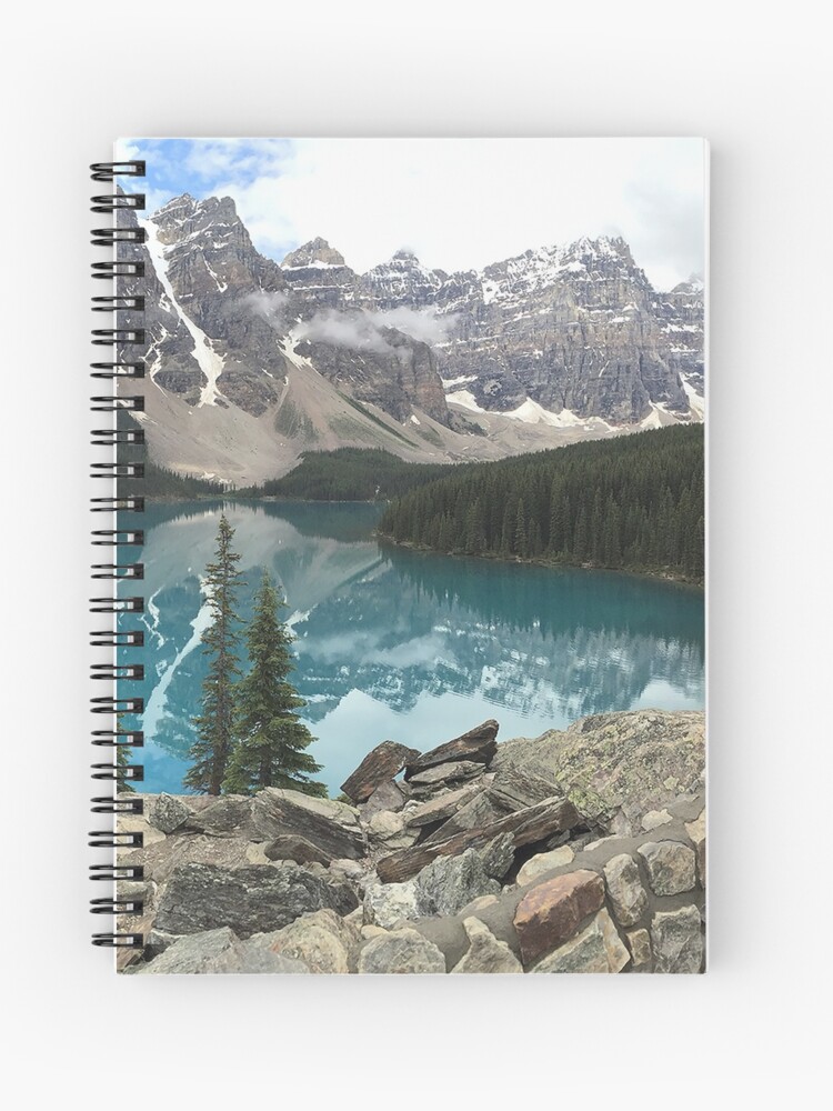 "Lake in the mountains" Spiral Notebook for Sale by equilibrum08 ...
