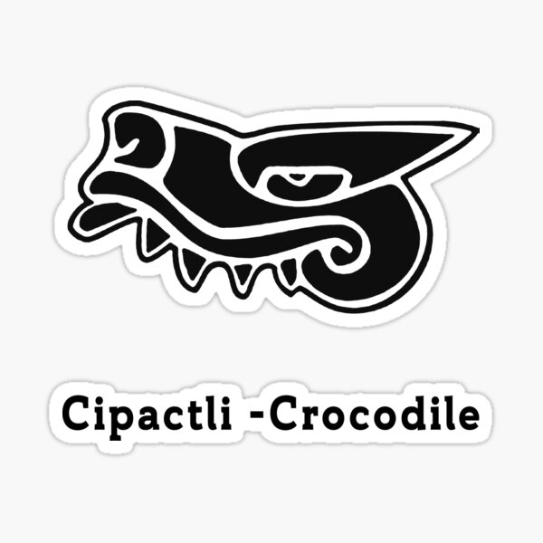 " CIPACTLI - AZTEC CROCODILE" Sticker for Sale by Zaguaro | Redbubble