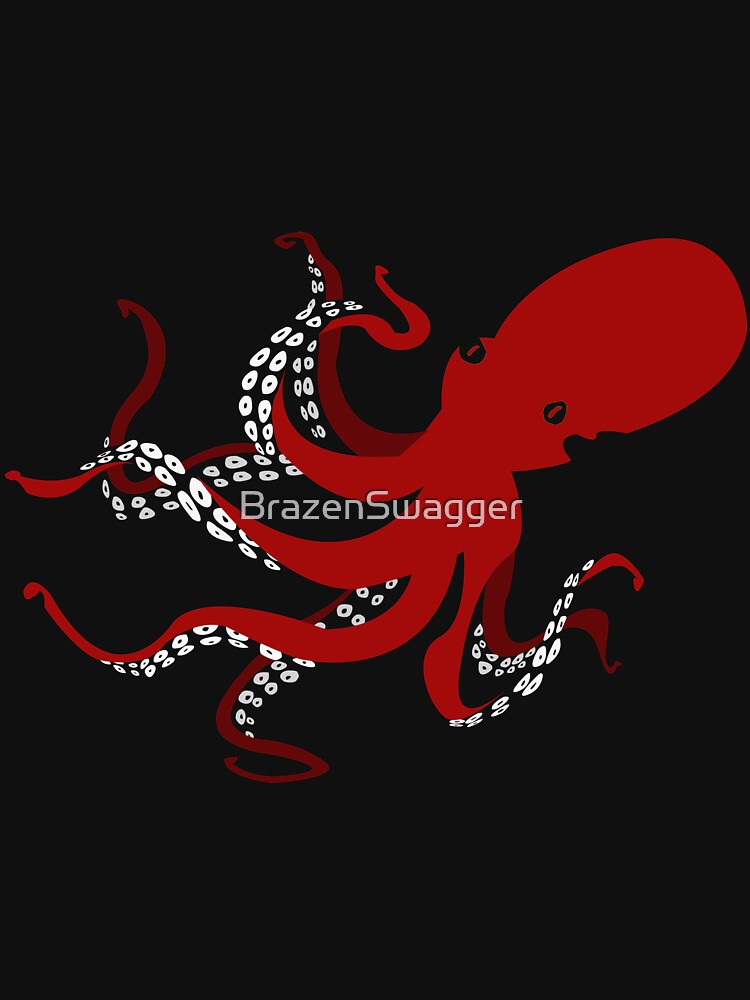 "Angry Octopus!" T-shirt for Sale by BrazenSwagger | Redbubble ...