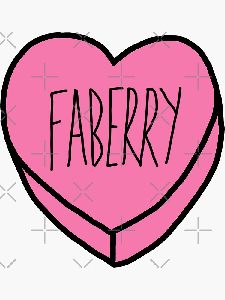 "Faberry Candy Heart" Sticker by finnxwing | Redbubble