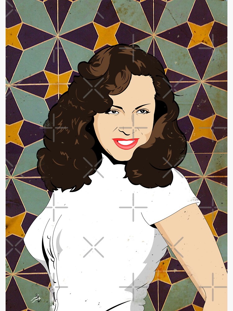 "Hind Rostom " Sticker for Sale by Tameralahmarart | Redbubble