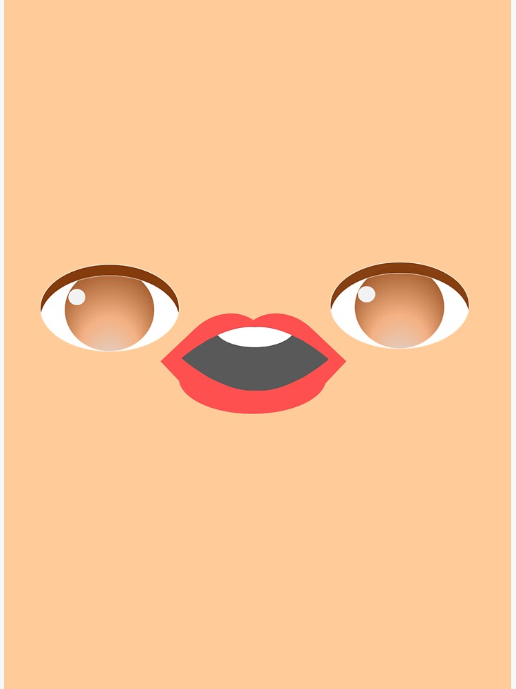 Pegatina «Ojo Labios Ojo Emoji Meme» de writetyperr | Redbubble