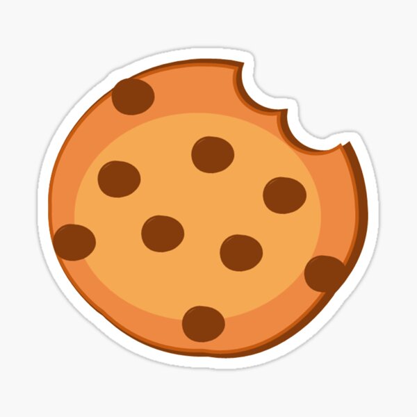 "Bitten Cookie (without label)" Sticker by writetyperr | Redbubble