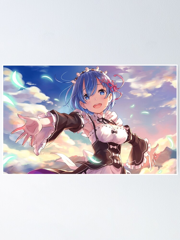 "Rem - Re:Zero" Poster for Sale by Joeyfuno | Redbubble