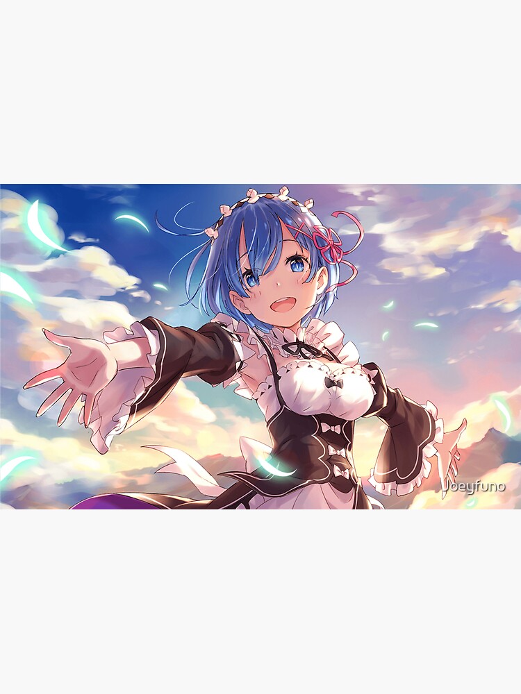 "Rem - Re:Zero" Sticker for Sale by Joeyfuno | Redbubble