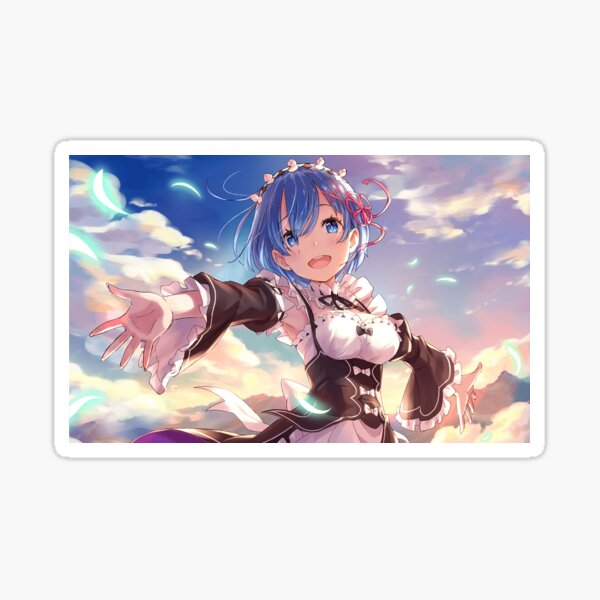 "Rem - Re:Zero" Sticker for Sale by Joeyfuno | Redbubble