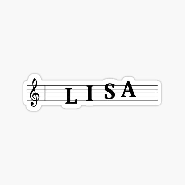 "Name Lisa" Sticker for Sale by gulden | Redbubble